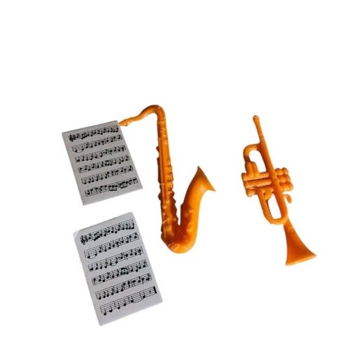 Vintage Barbie Sensations Jukebox Guitars Keyboard Saxophone Sheet ...