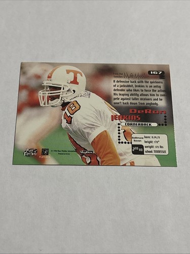 DeRon Jenkins - 1996 SkyBox Impact #167 RC - Baltimore Ravens | eBay