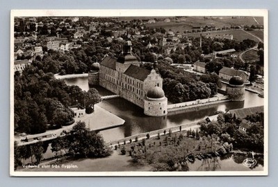 Vintage Sweden Postcard VADSTENA Slott Aerial View 1960 | eBay