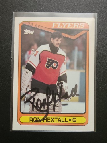 Ron Hextall #243 1990-91 Topps Flyers Hockey Card **Autograph** | eBay