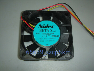 1pcs Nidec D06R-24TH 22B Fan 24V 0.12A 60x60x15mm 3-Pin Case Cooling ...