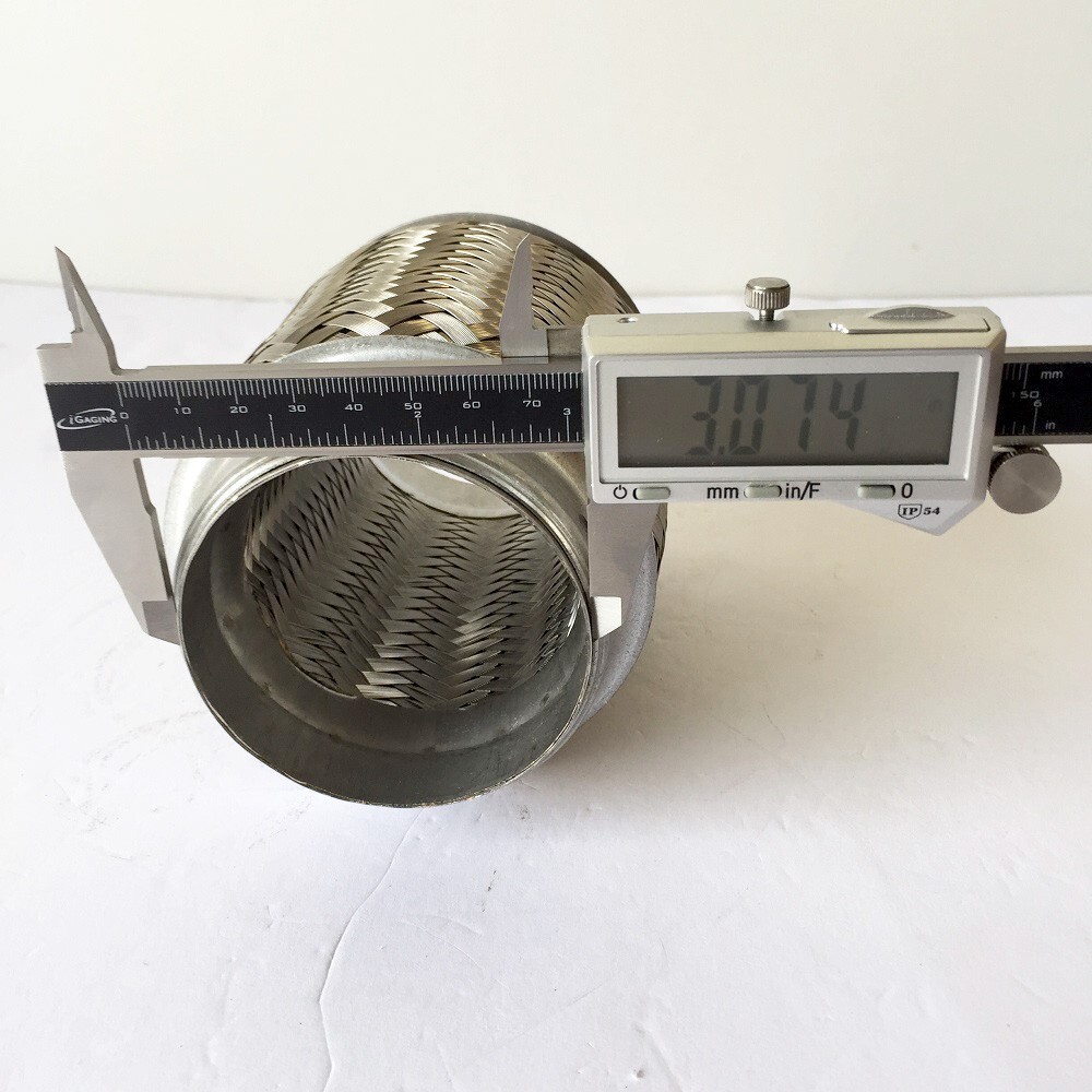 3" x 6" Flex Pipe Exhaust Stainless Steel Double Braid Heavy Duty ...