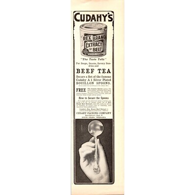1903 Cudahy's Rex Brand Beef Extract Original Vintage Print ...