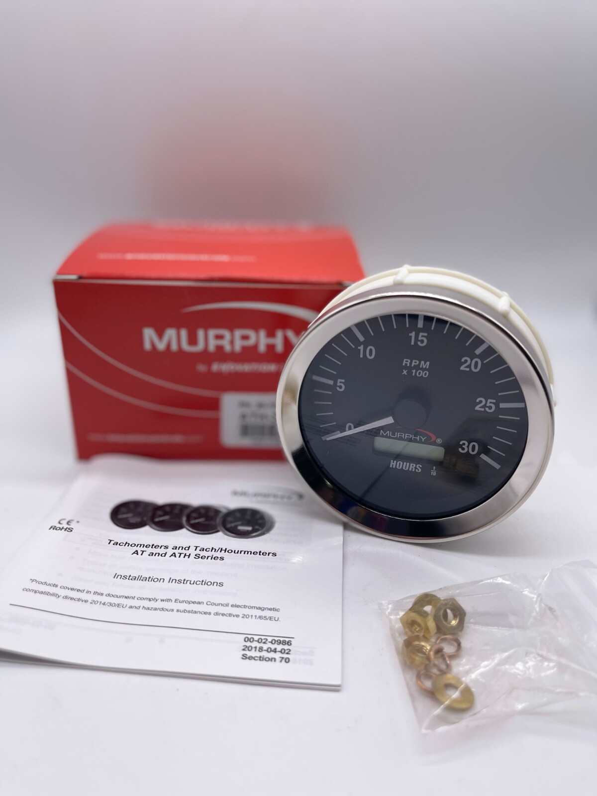 MURPHY ATH-30 HOUR METER 3,000 RPM TACHOMETER SAME DAY SHIPPING | eBay