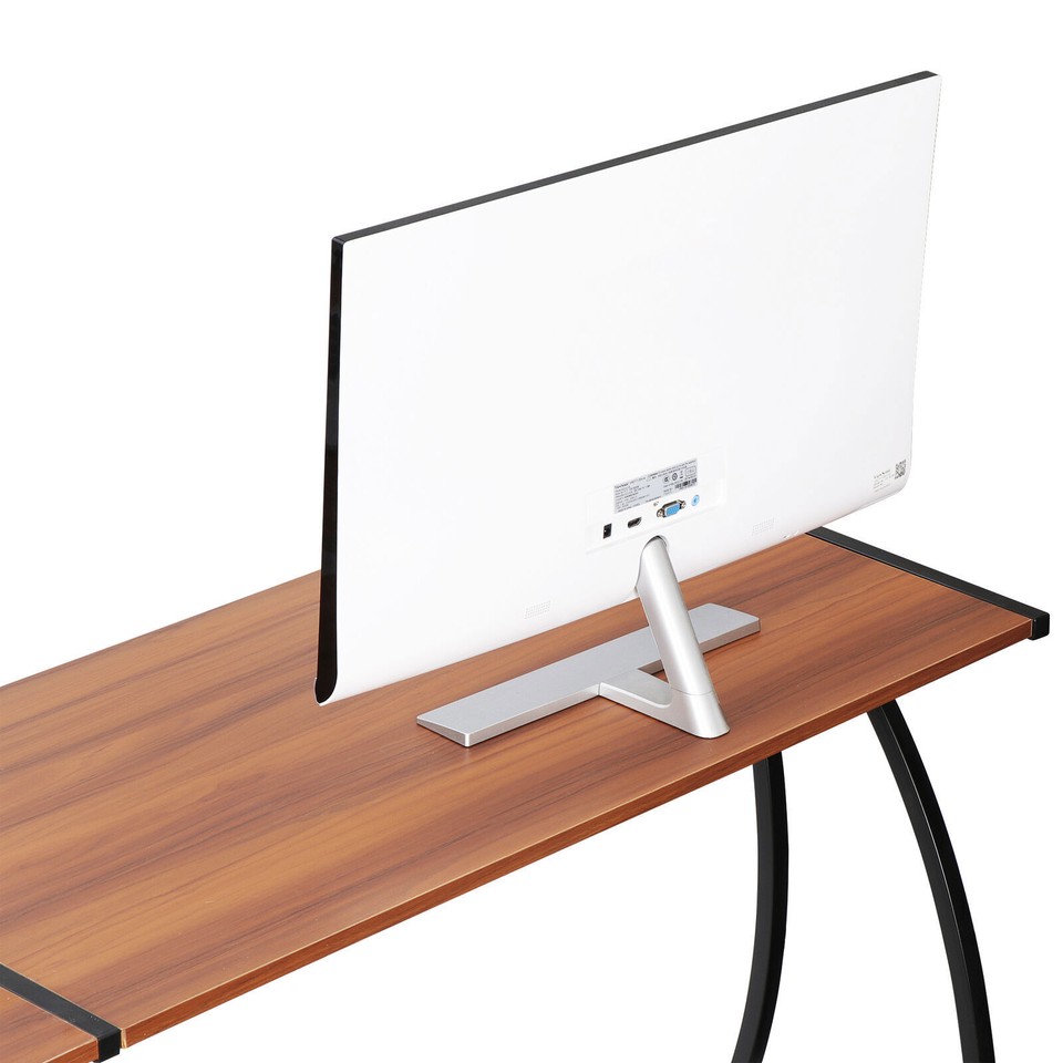 Computer L-Shaped Desk Gaming Laptop Table Corner Workstation Office ...