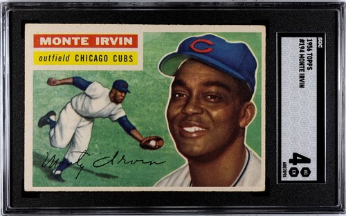 Monte Irvin 1956 Topps Baseball Card #194- SGC Graded 4 VG-EX (Chicago ...