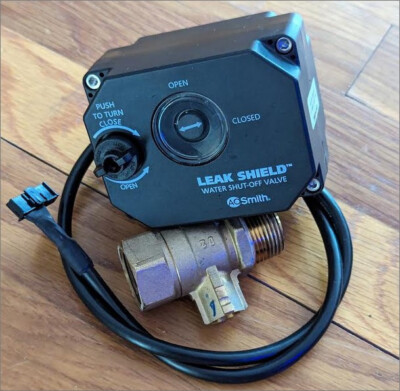 AO Smith Leak Shield automatic water shut-off valve EBVW06L204 EBDD1508 ...