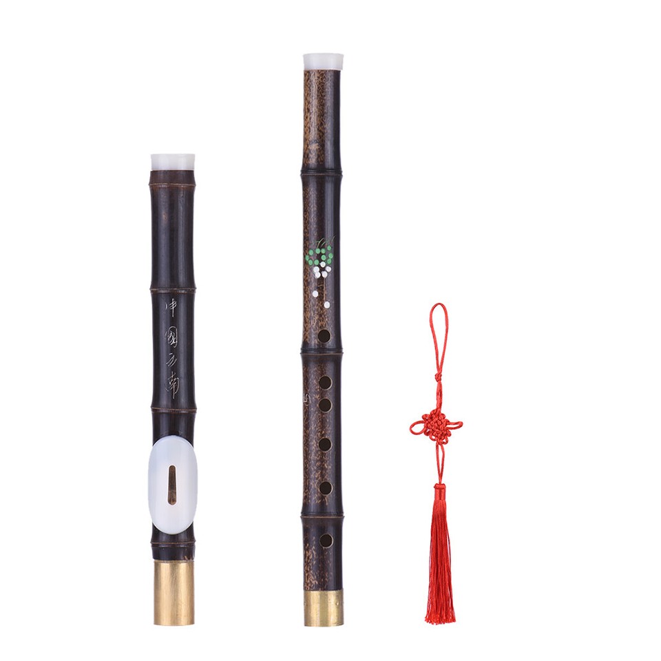 Detchable Natural Black Bamboo Bawu Ba Wu Transverse Flute Pipe in G ...