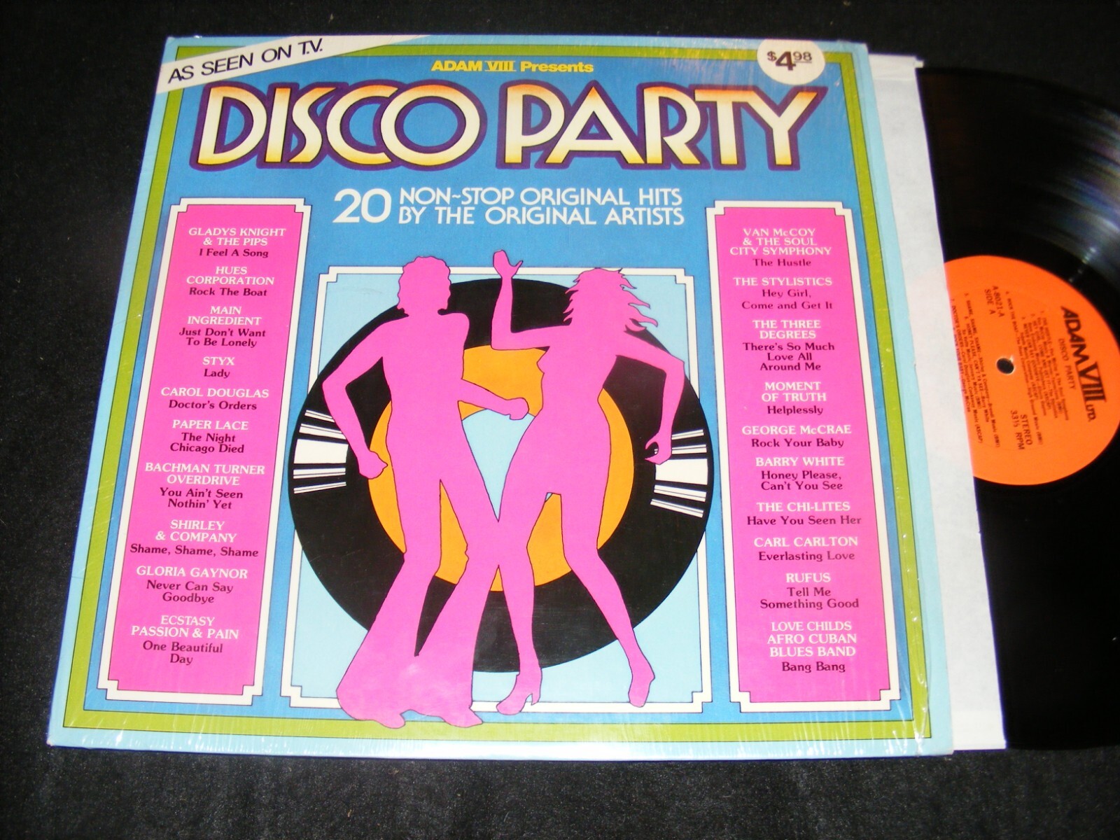 Terrific Early DISCO Sampler TV LP ADAM VIII Presents DISCO PARTY Rufus ...