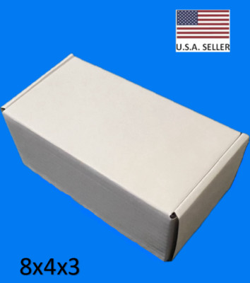 8x4x3 White Corrugated Cardboard Shipping boxes set of 50pcs | eBay