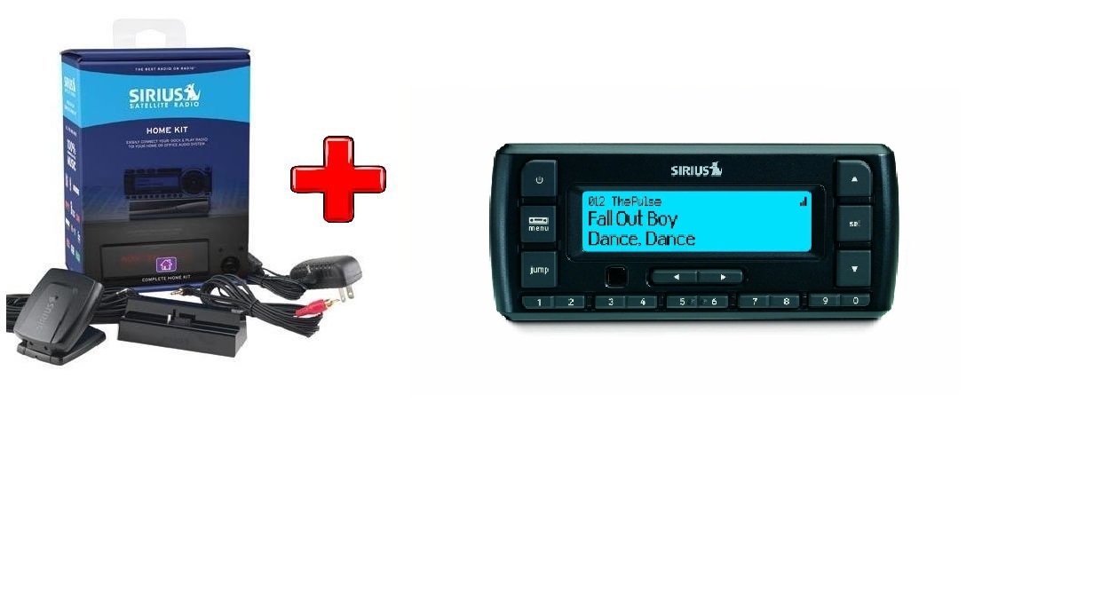 SIRIUS Stratus 6 Sealed Radio and HOME KIT,Antenna ,Dock,AUX Cable Home ...