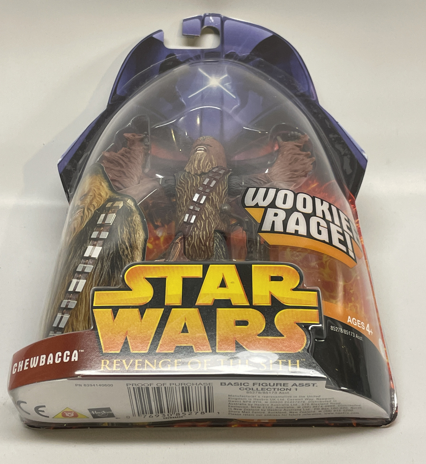 HASBRO STAR WARS REVENGE OF THE SITH CHEWBACCA WOOKIE RAGE! 2005 ACTION ...