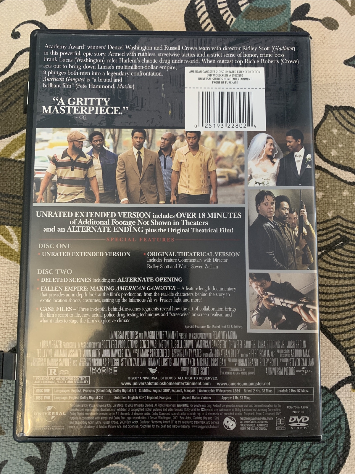American Gangster (DVD, 2008, 2-Disc Set) 25193228024 | eBay