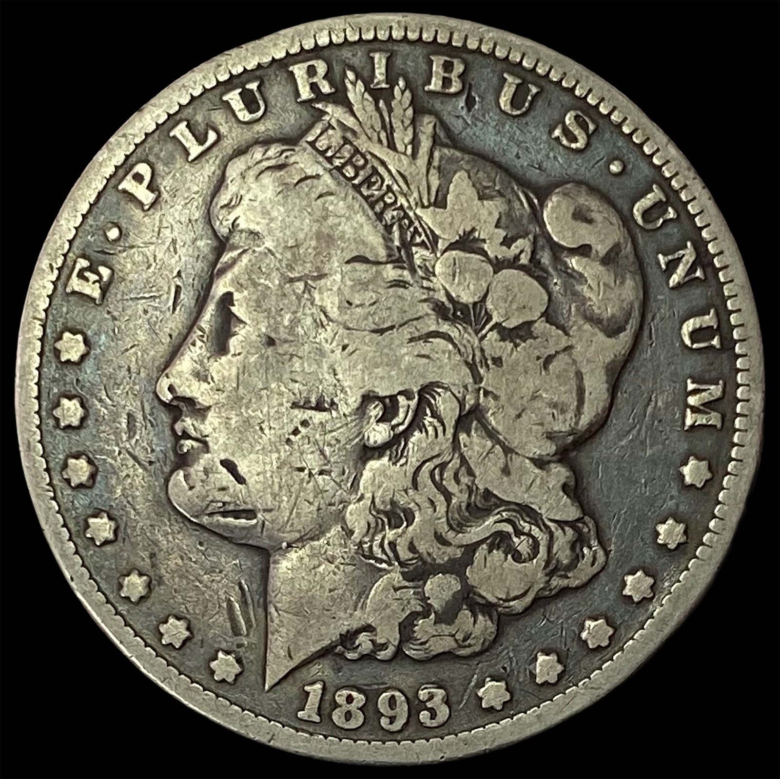 1893-CC Morgan Silver Dollar NICELY CIRCULATED - 338 | eBay