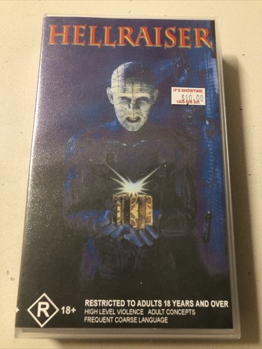 VHS Vtg 90s Hellraiser 3 III Hell On Earth VHS Tape Clive Barker Horror ...