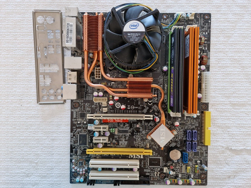carte mère MSI P35 Neo2 MS-7345 socket 775 + intel E6750 2,67 GHz + 4 ...