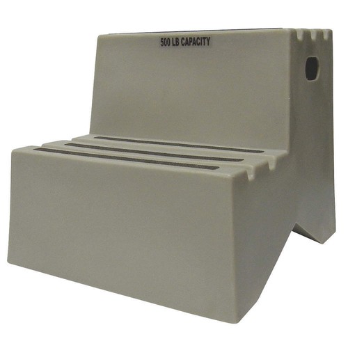 DPI ST217-07 Step Stand,2 Steps,Polyethylene,Gray 38GT97 | eBay