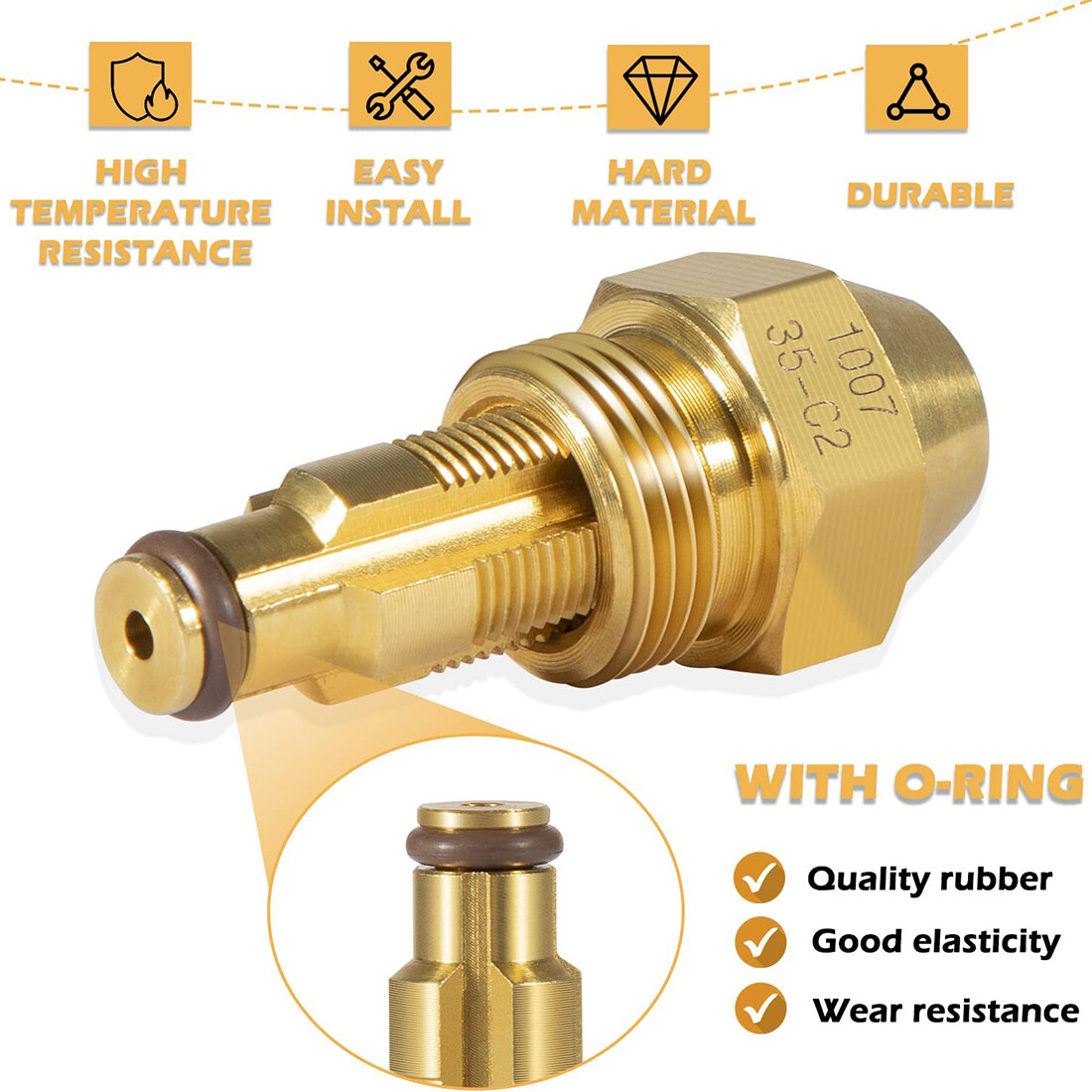 PP206 HA3006 Fuel Nozzle Kit w/ O Ring for35000 BTU Reddy/DESA ...