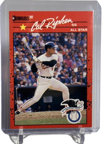 1990 Donruss All Star Cal Ripken Jr. Orioles Baseball Card #676 W/Top ...