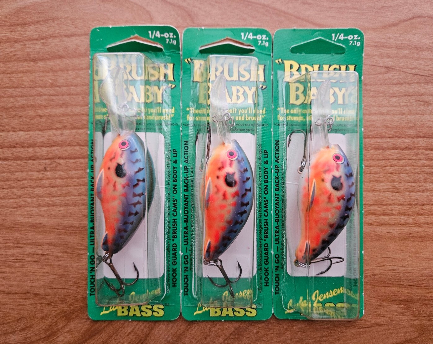 (3) Vintage Luhr-Jensen Brush Baby 1/4oz Crankbaits, Lot of 3 Fishing Lures USA | eBay