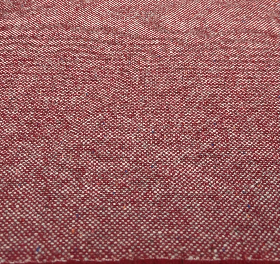 Red Wool Fabric Donegal Tweed Fabric Upholstery Cushion Curtain SOLD ...