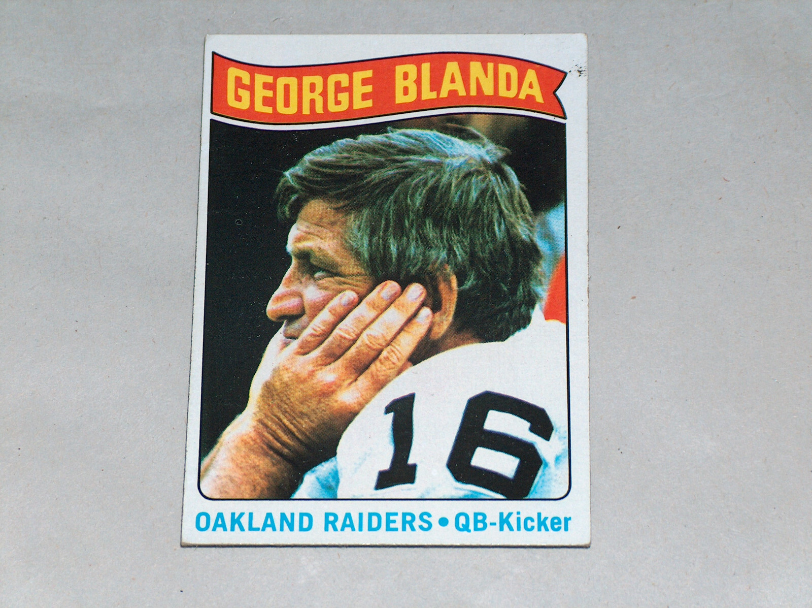 1975 Topps #8 George Blanda Oakland Raiders NFL Football Trading Card ...