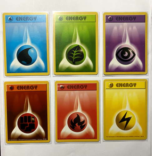 Base Set Energies Lot of Pokemon Cards | eBay