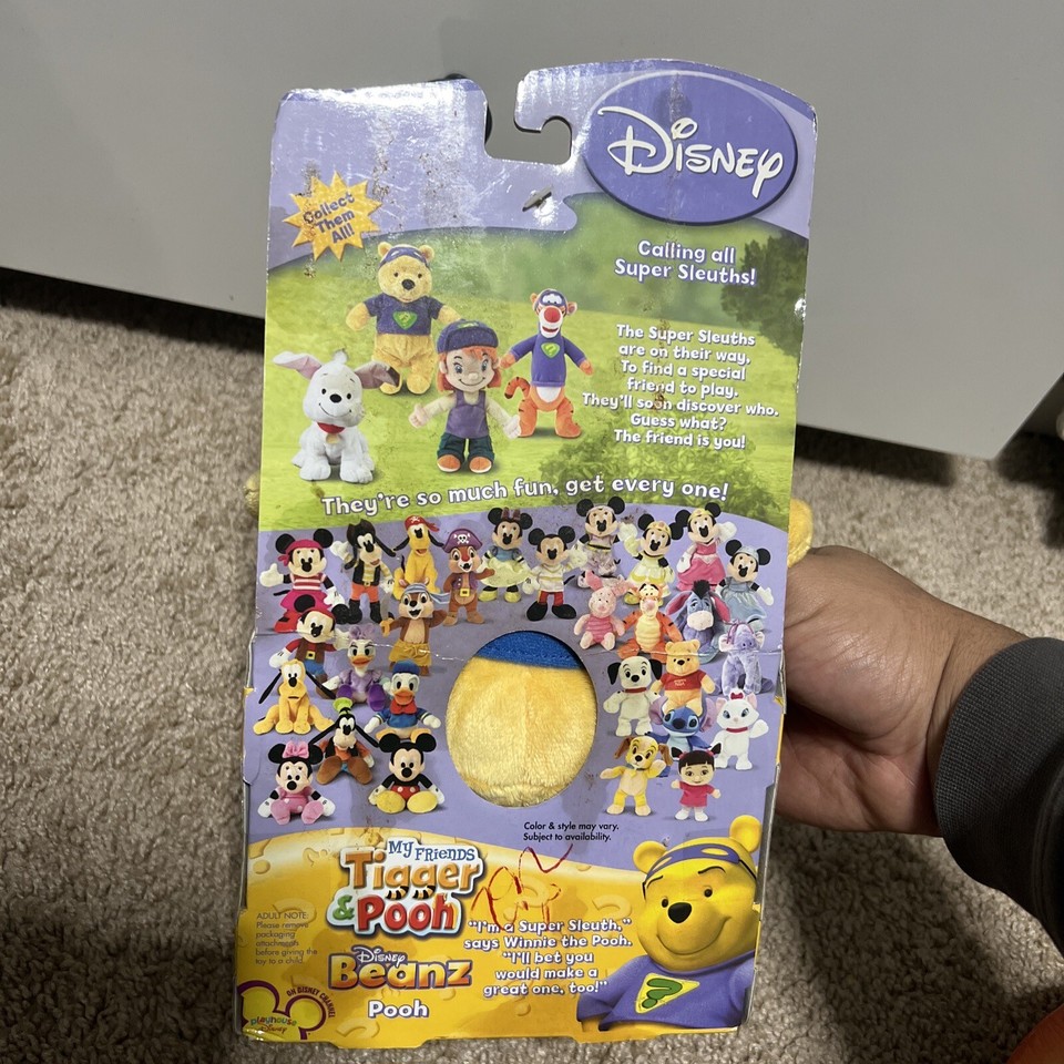 Disney Winnie The Pooh Beanz 9" Plush New Package Ultra Rare My Friends ...