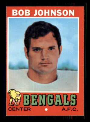 1971 Football Topps Bob Johnson Cincinnati Bengals #208 RC1 | eBay