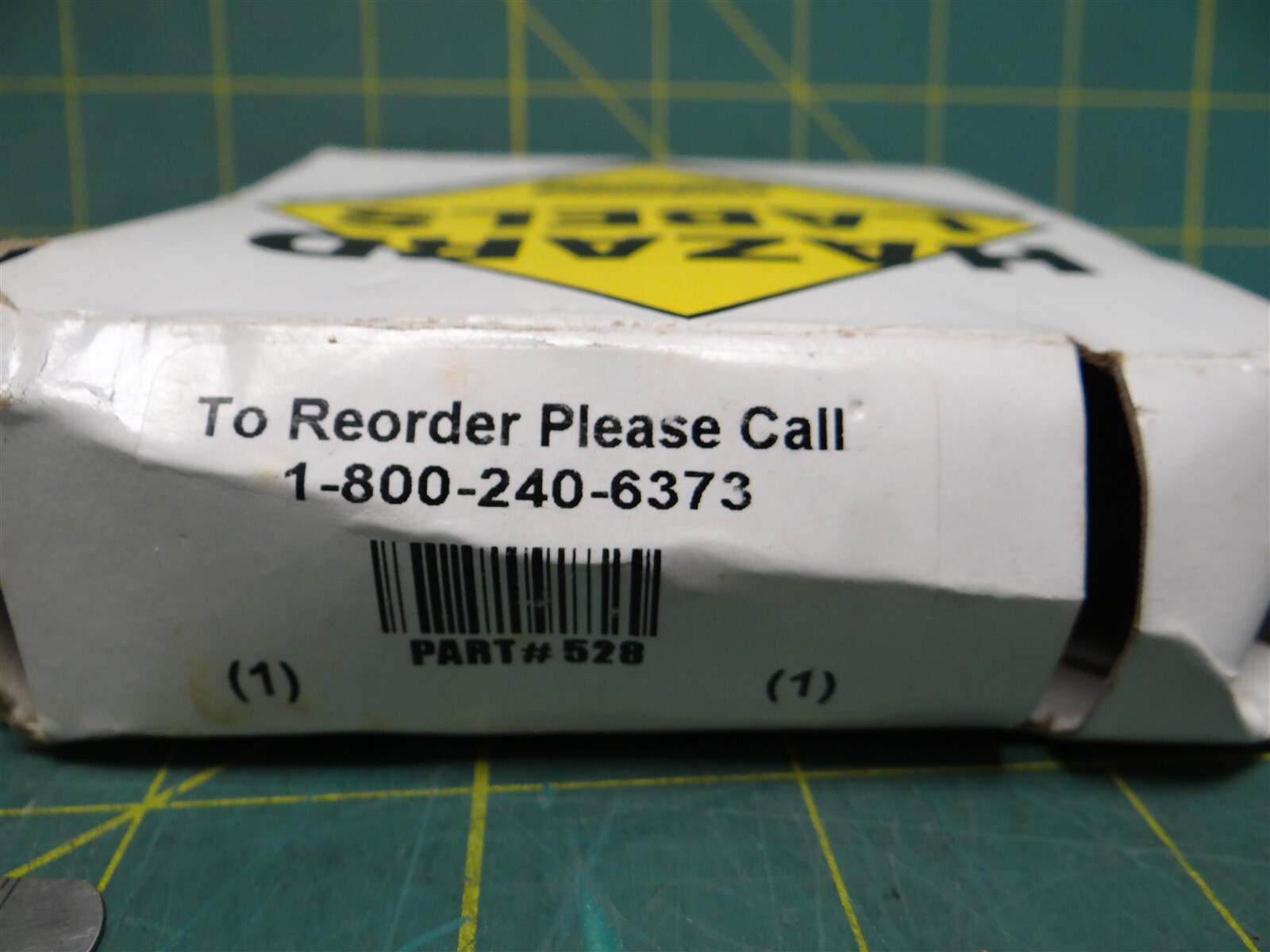 Lab Safety Supply Hazard Labels Poison Sticker Part# 528 NSN: 7510-01 ...