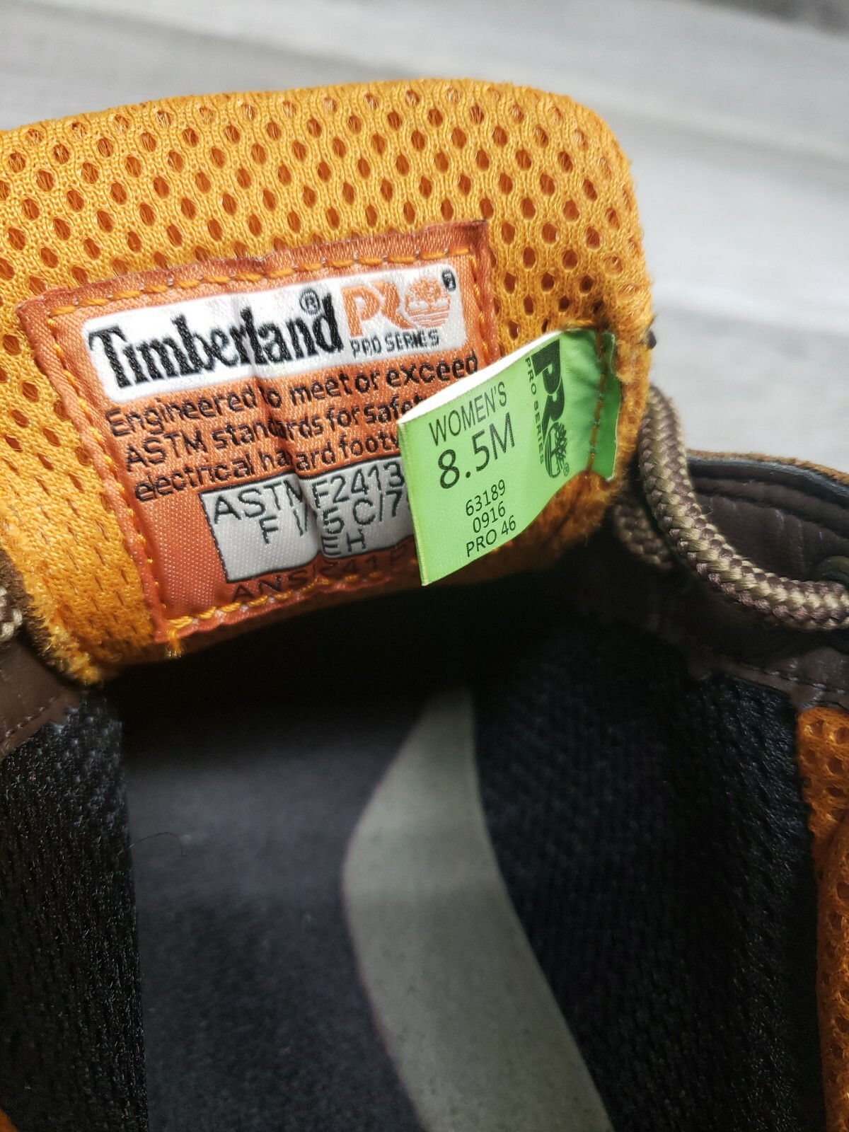 Timberland Pro Men's Work BOOTS Size 10 W Wide Brown Steel Toe ASTM ...