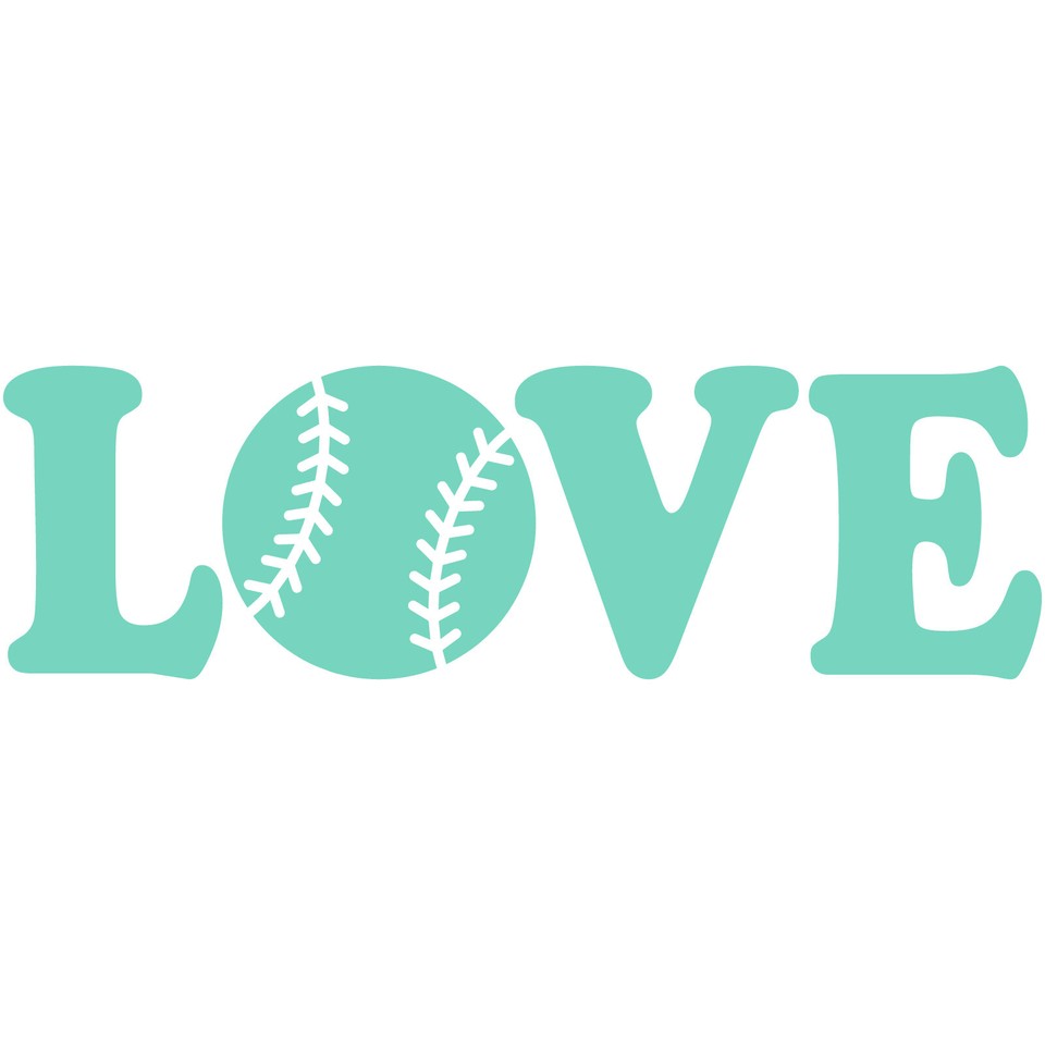 Love Baseball 6" Vinyl Decal Car Window Sticker Car MLB Sport Outdoor ...