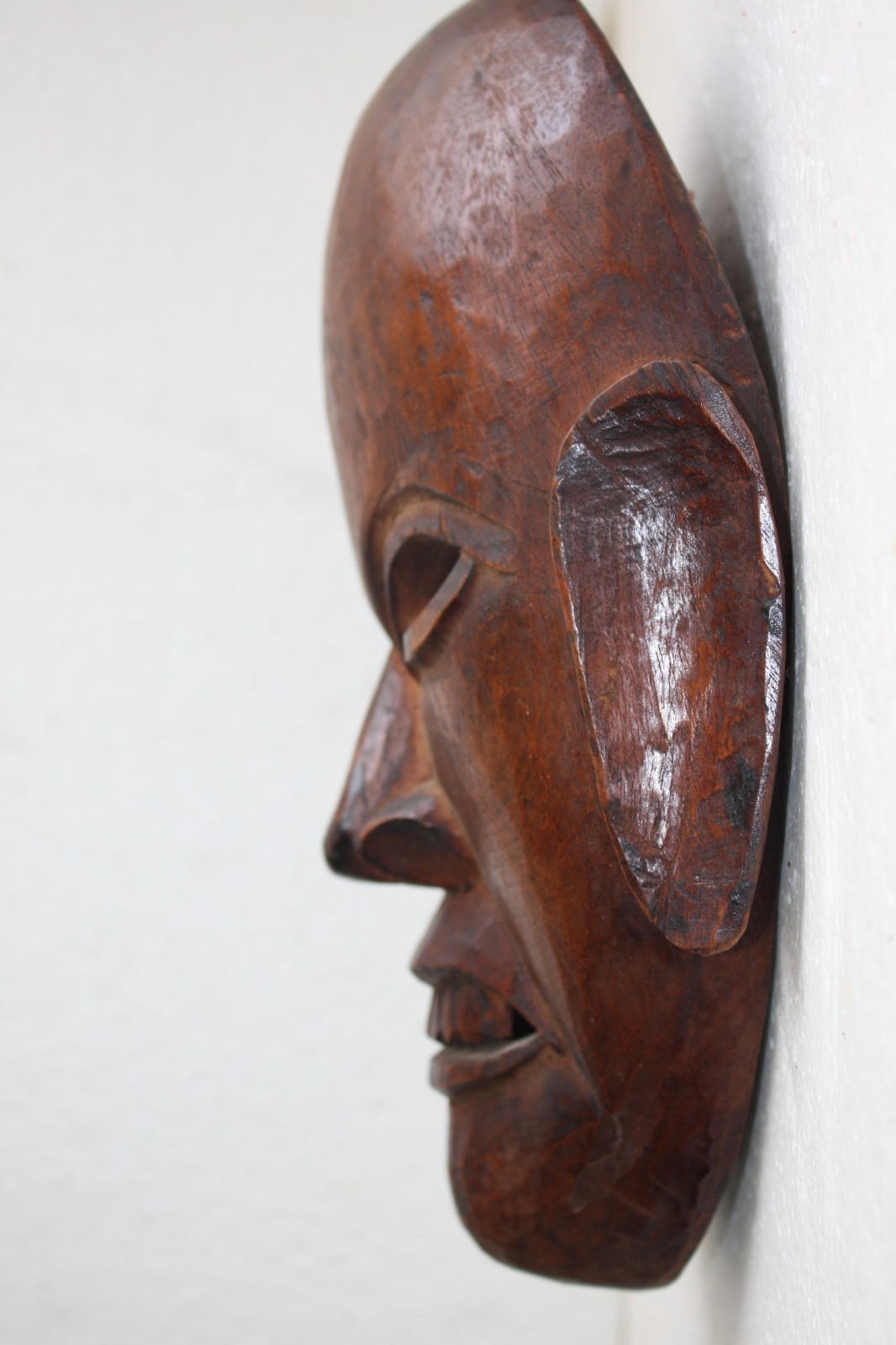 Old Vintage Hand Carved Decorative Wooden Mask Wood Art Home Decor ...