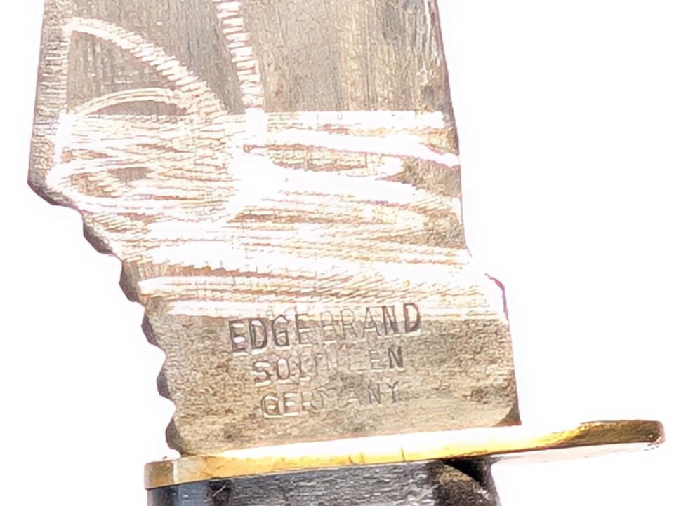 VINTAGE EDGE BRAND SOLINGEN GERMANY 477 KNIFE STAG HANDLE | eBay