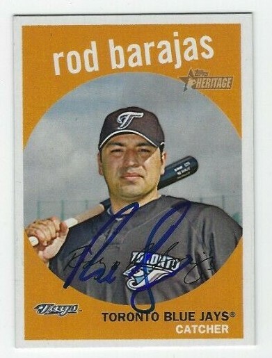 Rod Barajas Autographed 2008 Topps Heritage Signed Card #591 Toronto ...
