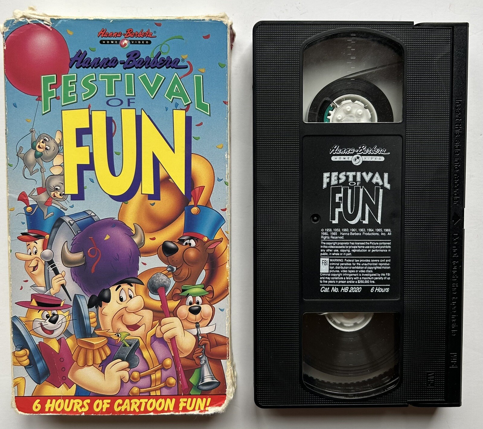 Hannah-Barbera Festival of Fun VHS - 6 Hours of cartoons 1991 | eBay
