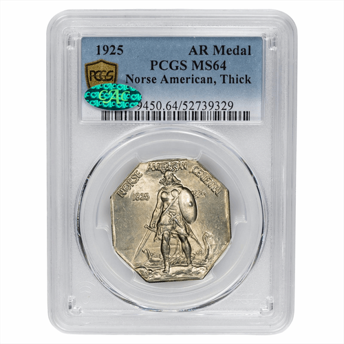 1925 Thick Norse American AR Medal PCGS MS 64 CAC | eBay