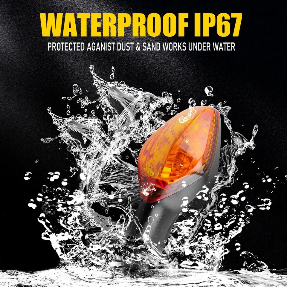 4X Motorcycle Turn Signal Light Amber Blinker Lamp For Honda CB500X ...