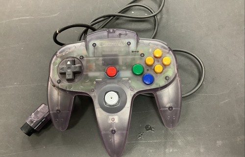 Nintendo N64 Wired Classic Controller. Purple Transparent. (Parts And ...