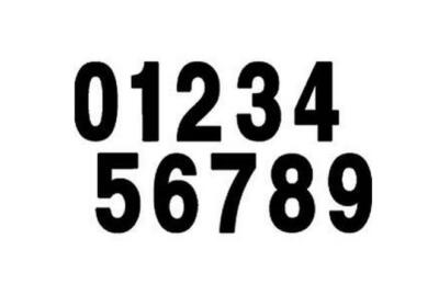 Dirt Digits Pro Digit Competition Stick-On Number #3 4" 3/Pk Black ...