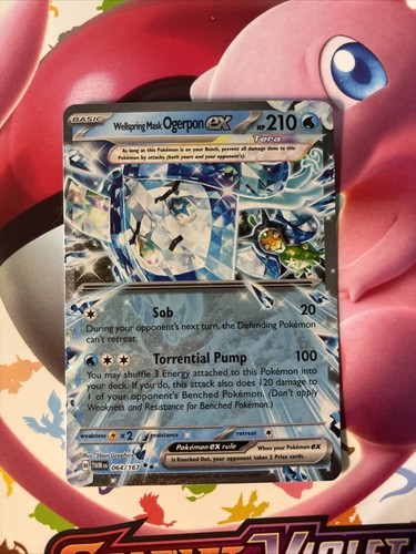 Wellspring Mask Ogerpon ex 64/167 Twilight Masquerade Pokemon Card | eBay