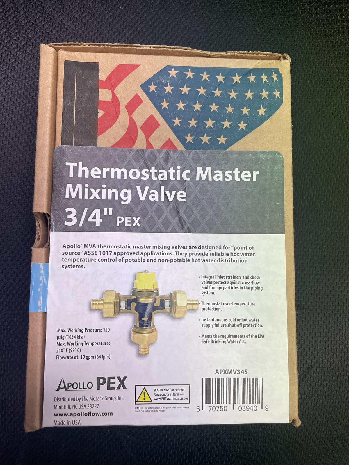Apollo Thermostatic Master Mixing Valve Apxmv345 for sale online | eBay