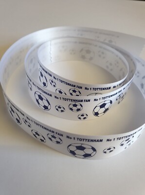 Tottenham Football Ribbon 25mm ideal for cakes and present wrap No 1 ...