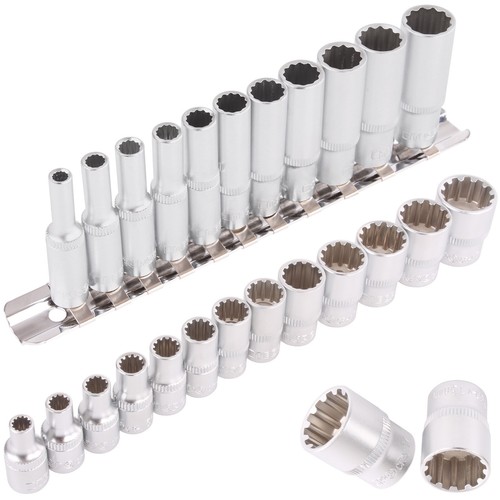 STECKSCHLÜSSEL-SATZ 1/4 TORX 13-tlg + VIELZAHN ZOLL STECKNÜSSE 1/4" 4 ...