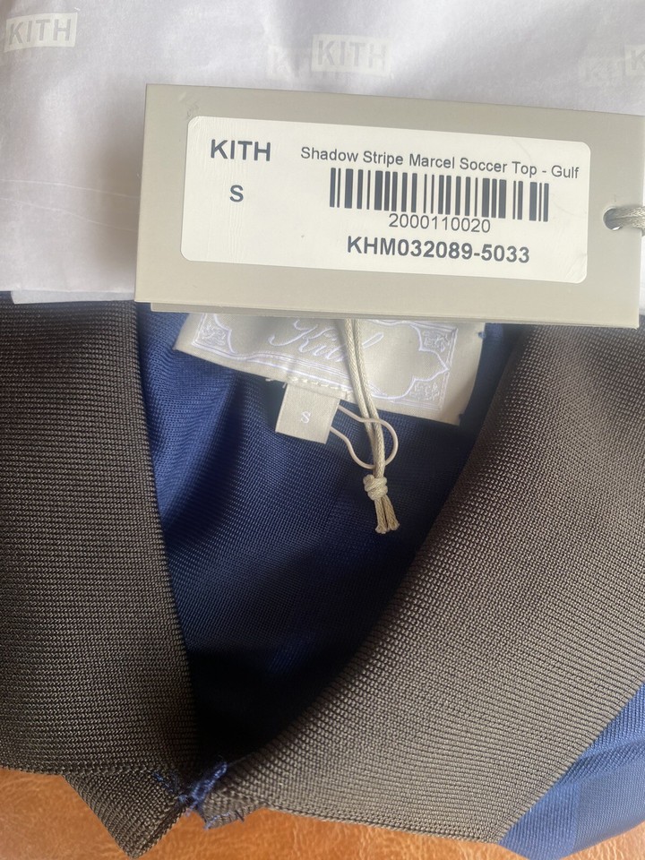 Kith Shadow Stripe Marcel Soccer Jersey Small | eBay