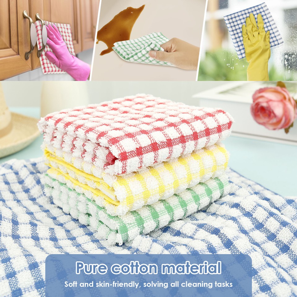Fast Drying Cleaning Washing Cloth Kit Easy to Clean Cotton Kitchens ...