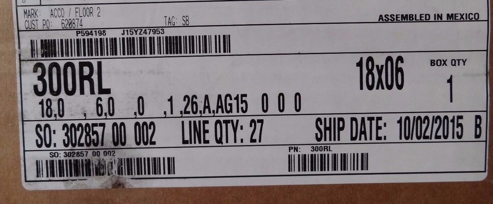 Titus 300RL Steel Double Deflection Supply Grille 18 X 6 ~ White | eBay