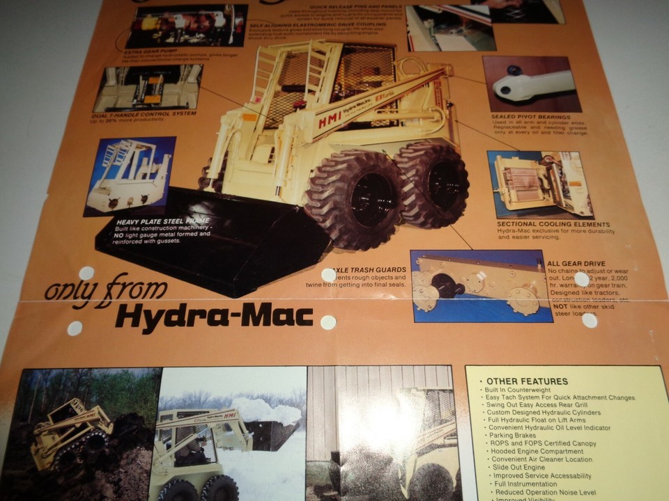 *Hydra Mac 9C 11CV 14CV 20CV 11C 14C 20C Turbo Skid Steer Loader Sales ...