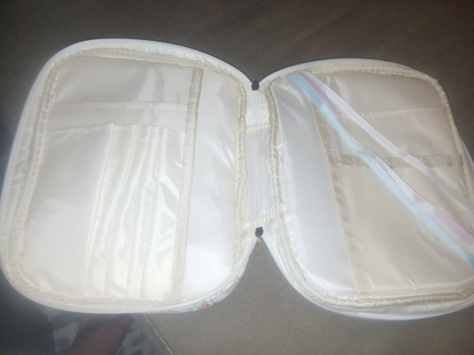 Beautiful Quilted Bible Cover With Gold Zippers Multi Colored Floral ...