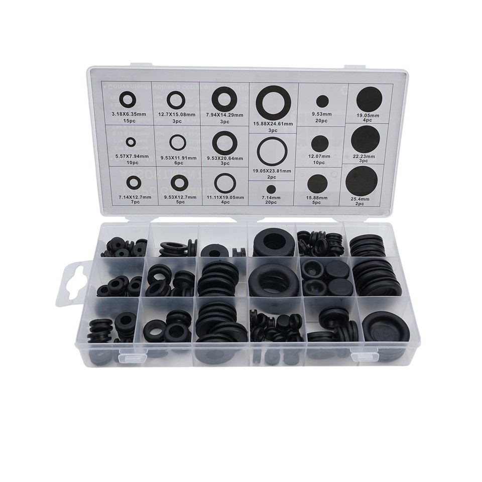 Complete Rubber Blanking Grommet Kit 125 Pcs Perfect for Wiring ...